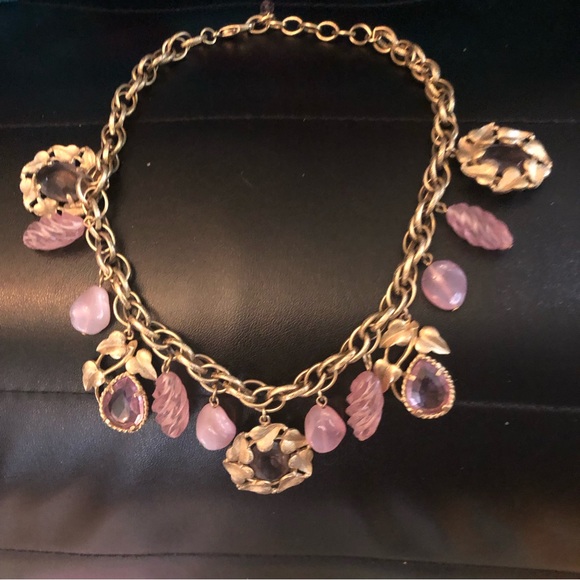 Jewelry | Translucent Light Purple Or Pink Multi Dangle Necklace ...
